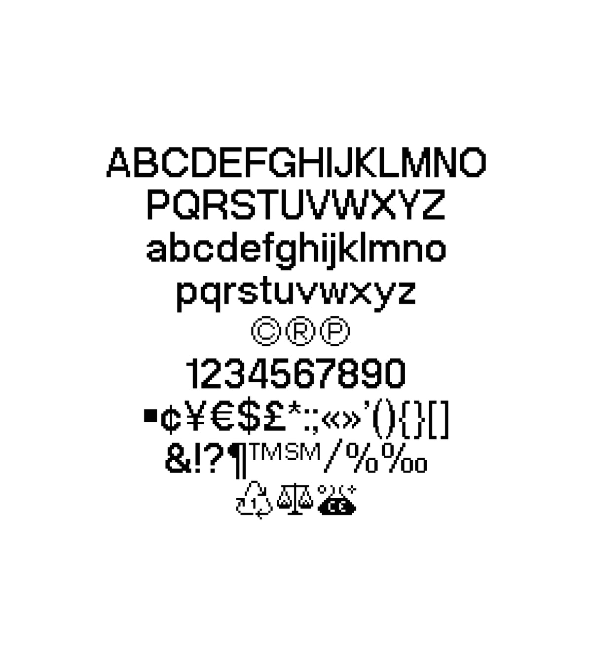 NeueBit and Mondwest - A modern brutalist bitmap font pack - Free to ...