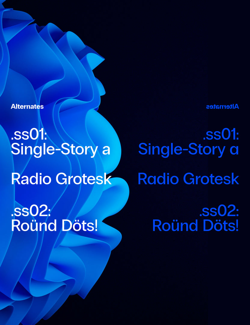 Radio Grotesk - Free to try font – Pangram Pangram Foundry